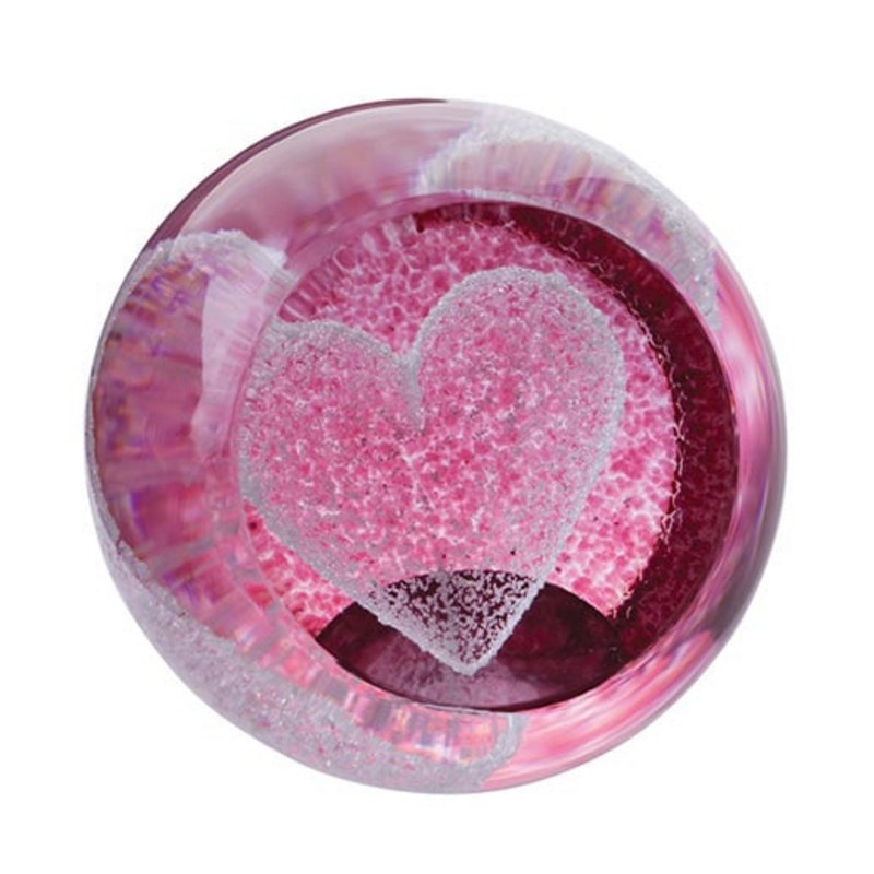 Caithness Glass Special Moments Ruby Heart Paperweight U13092