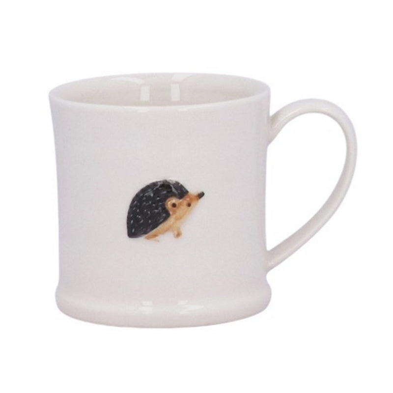 Gisela Graham Hedgehog Embossed Stoneware Mini Mug 35157