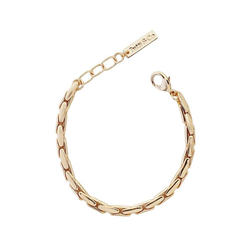 Tutti & Co Refine Chain Bracelet Gold BR679G